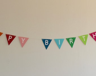 Colorful Happy Birthday Banner! - Etsy