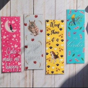 Animal Bookmarks Quotes Nature Funny Cute Cat Dog Spring Summer Pet ...