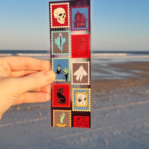 Genre Stamp Bookmarks Spooky Horror Halloween Fall Portal Fantasy Magic ...