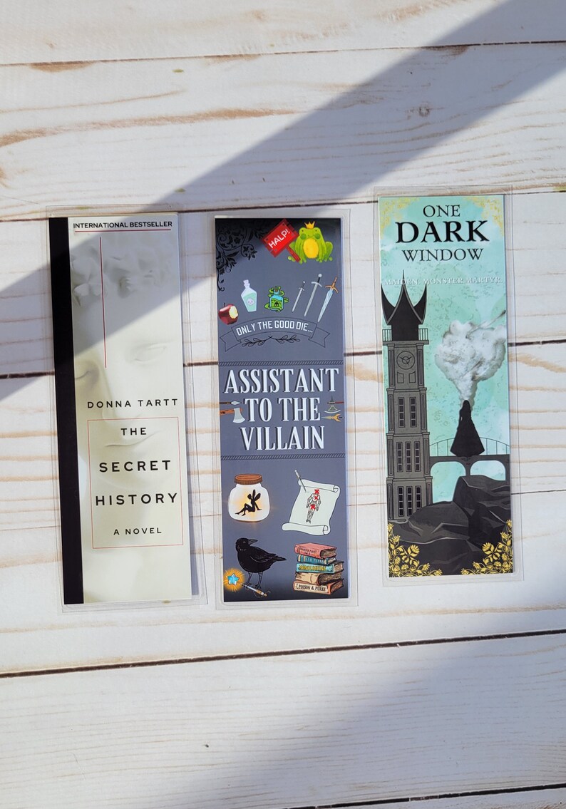 Book Cover Art Bookmarks Laminated Book Title Assistant to the Villain ...