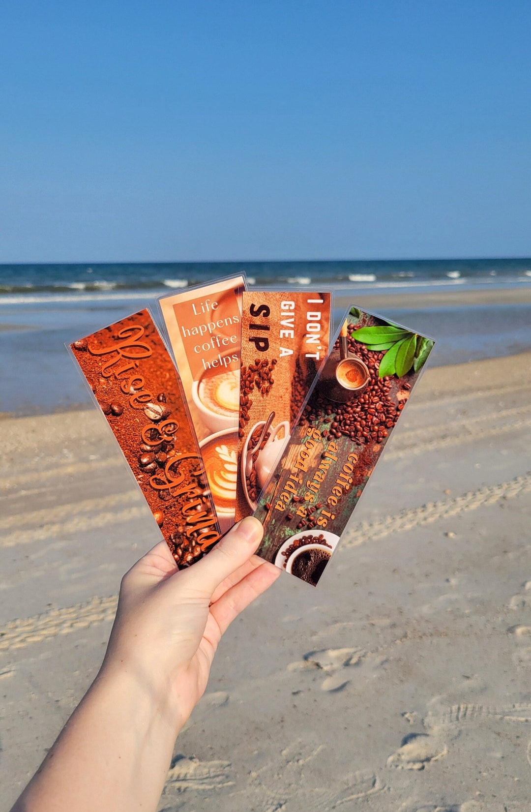 Cute Coffee Quote Bookmarks Summer Travel Bookish Vacation Reader Gift ...