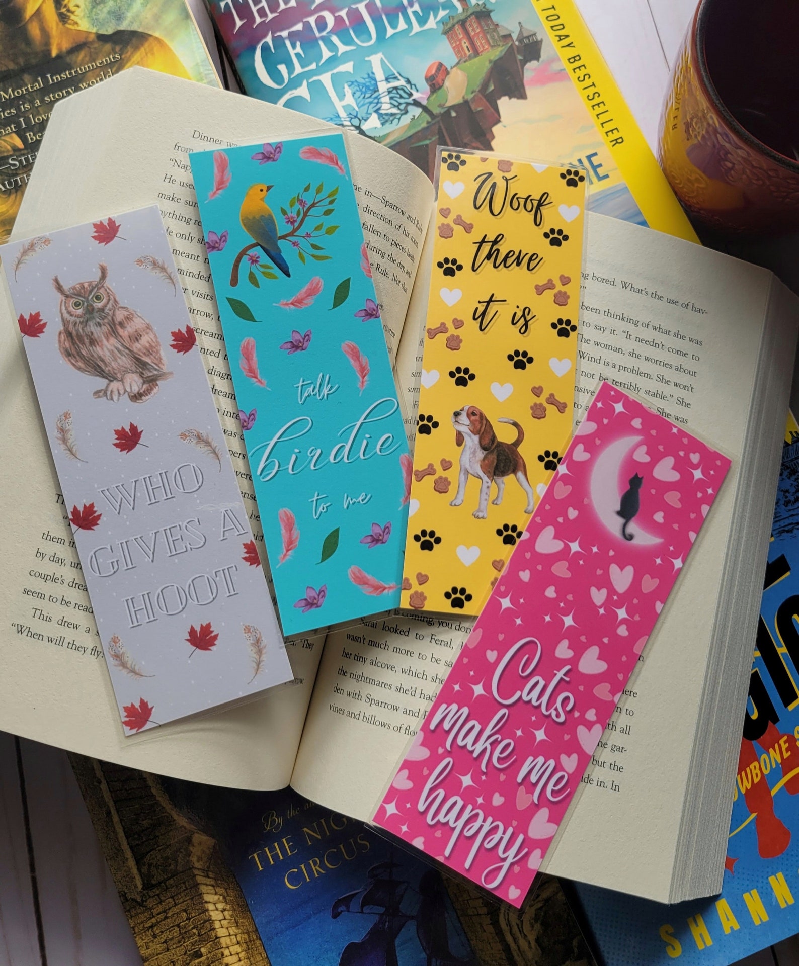 Animal Bookmarks Quotes Nature Funny Cute Cats - Etsy