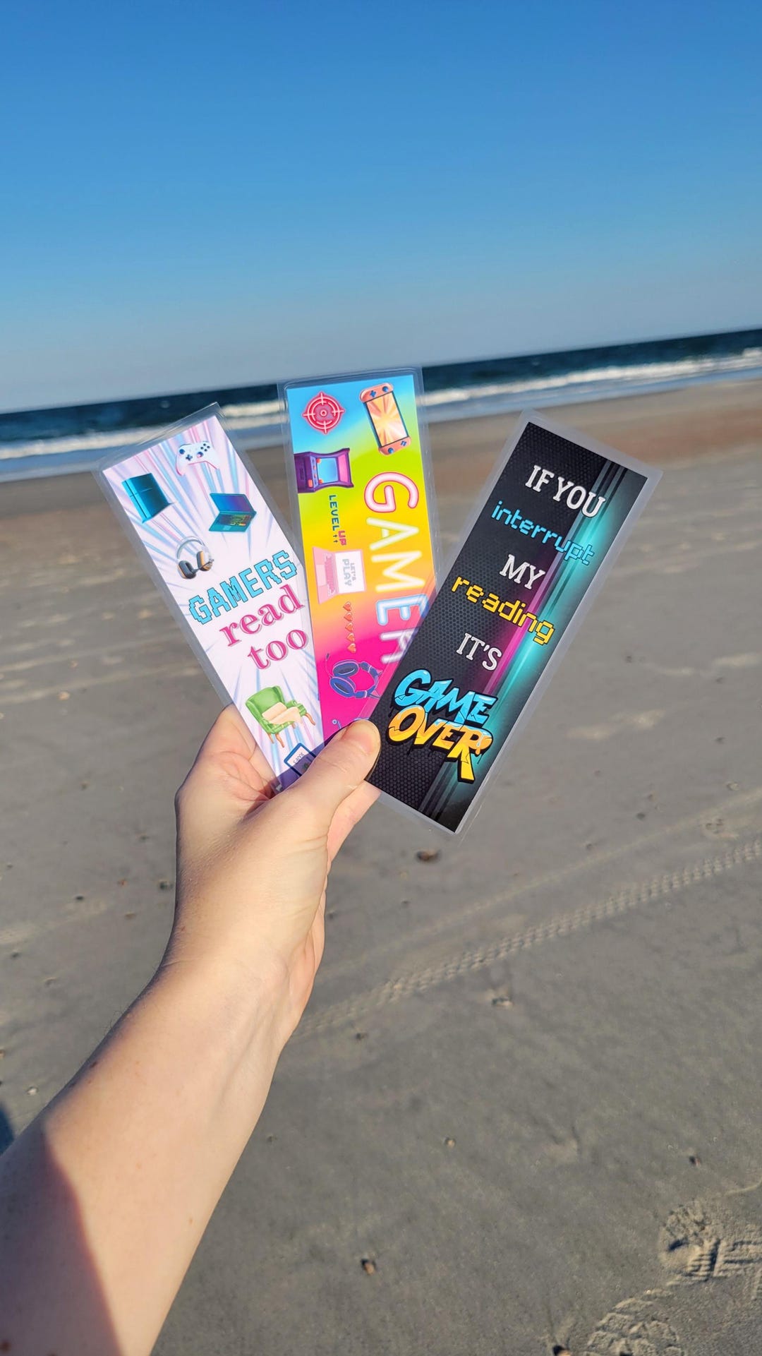 Gamer Bookmark Set Video Game Girl Booklover Fun Colorful Spring Summer ...