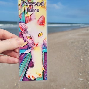 Cat Bookmarks With Quotes Funny Cute - Laminated Reader Bookish Cute ...