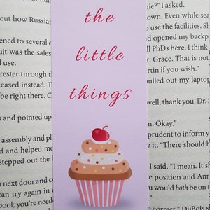 Cupcake Bookmarks Printable Set of 4 Food Dessert | Etsy