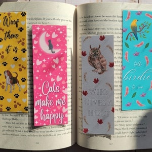 Animal Bookmarks Quotes Nature Funny Cute Cat Dog Spring Summer Pet ...