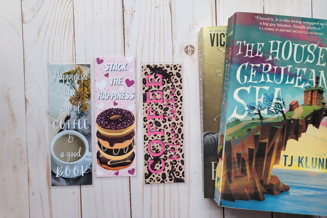 Coffee and Donut Bookmarks Laminated Foodie Quote Morning Food Drink ...