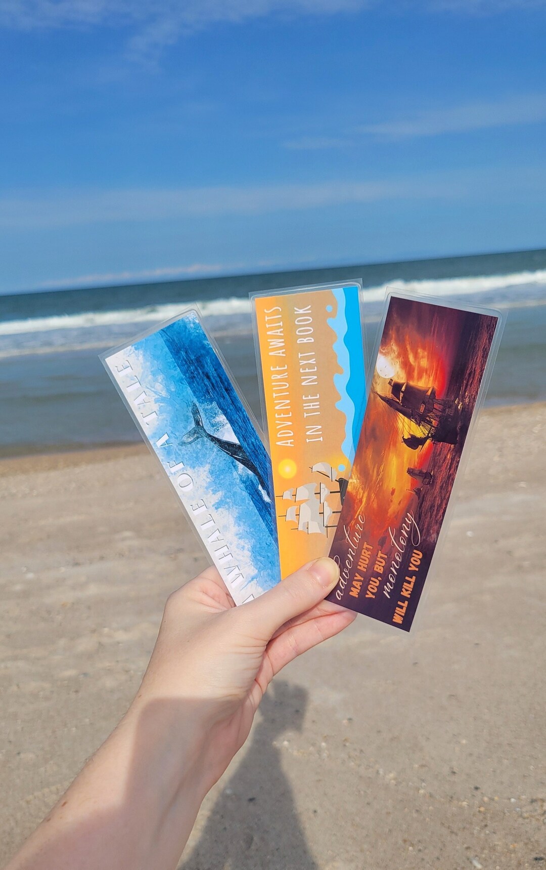 Ocean Sea Bookmark Beach Laminated Sea Whale Summer Travel Vacation ...