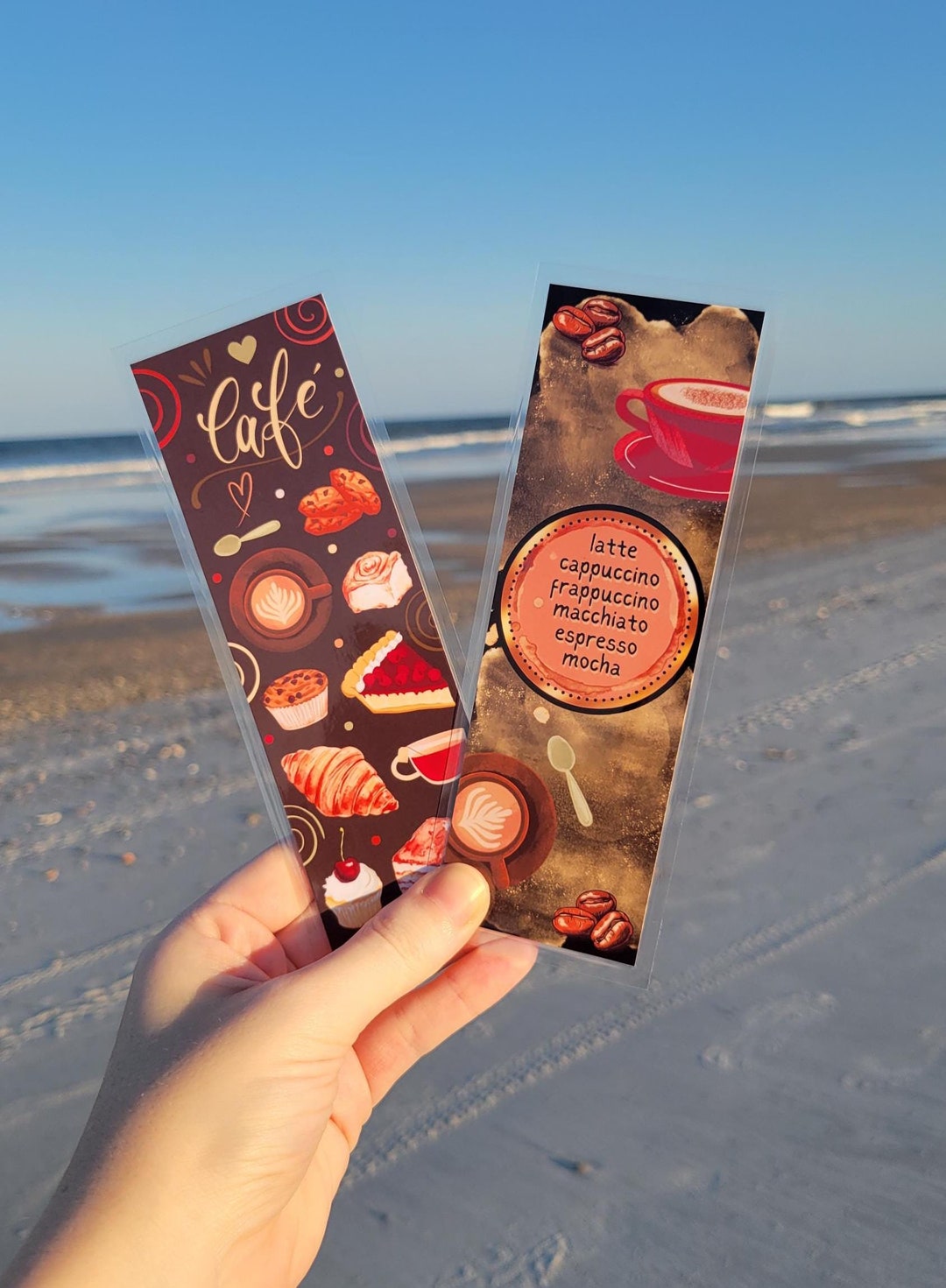 Cafe Coffee Bookmark Set | Bookish Fall Dessert | Latte Muffin Reader ...