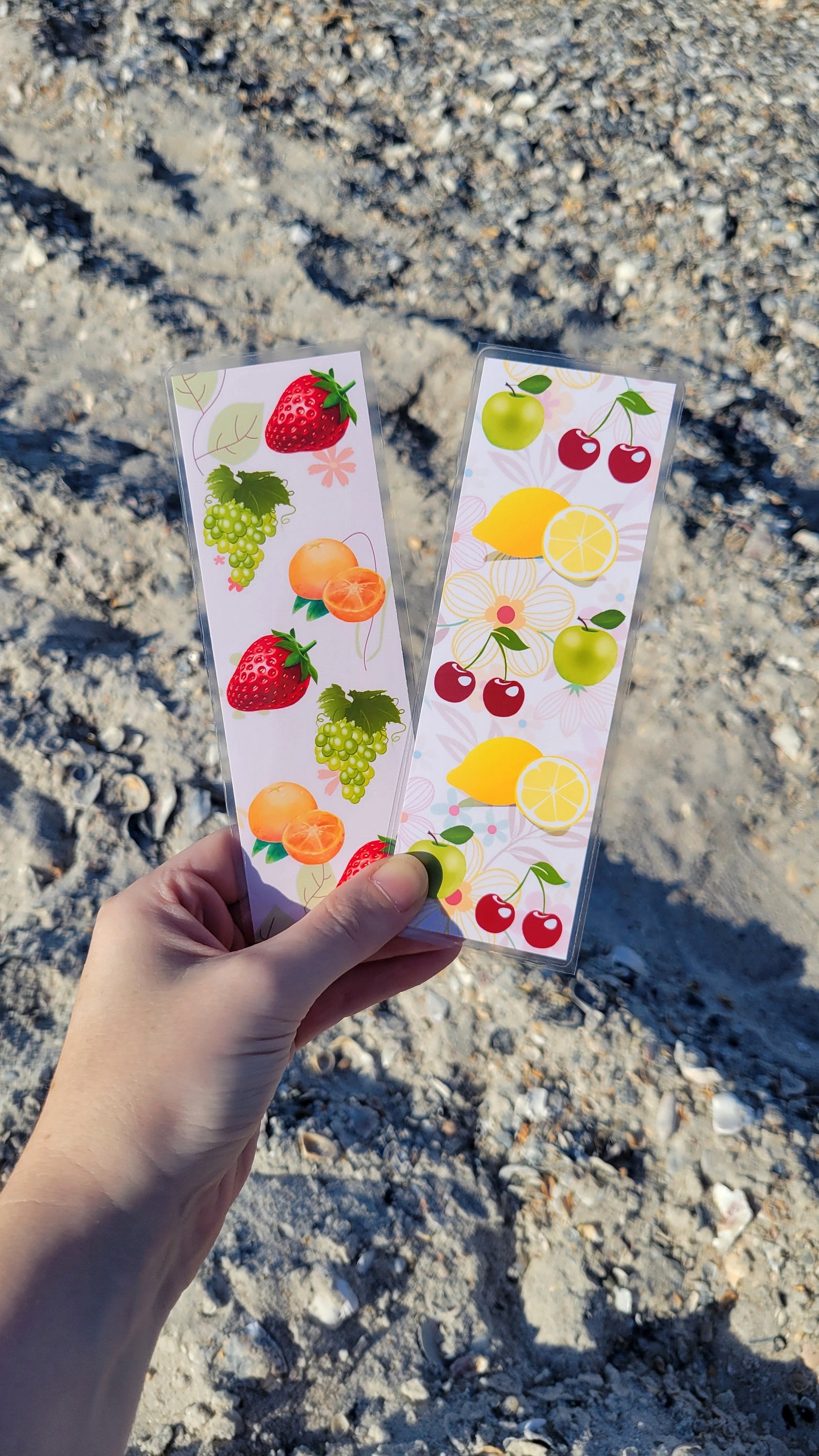 Cute Fruit Summer Bookmark Cherry Strawberry Booklover Nature Orange ...