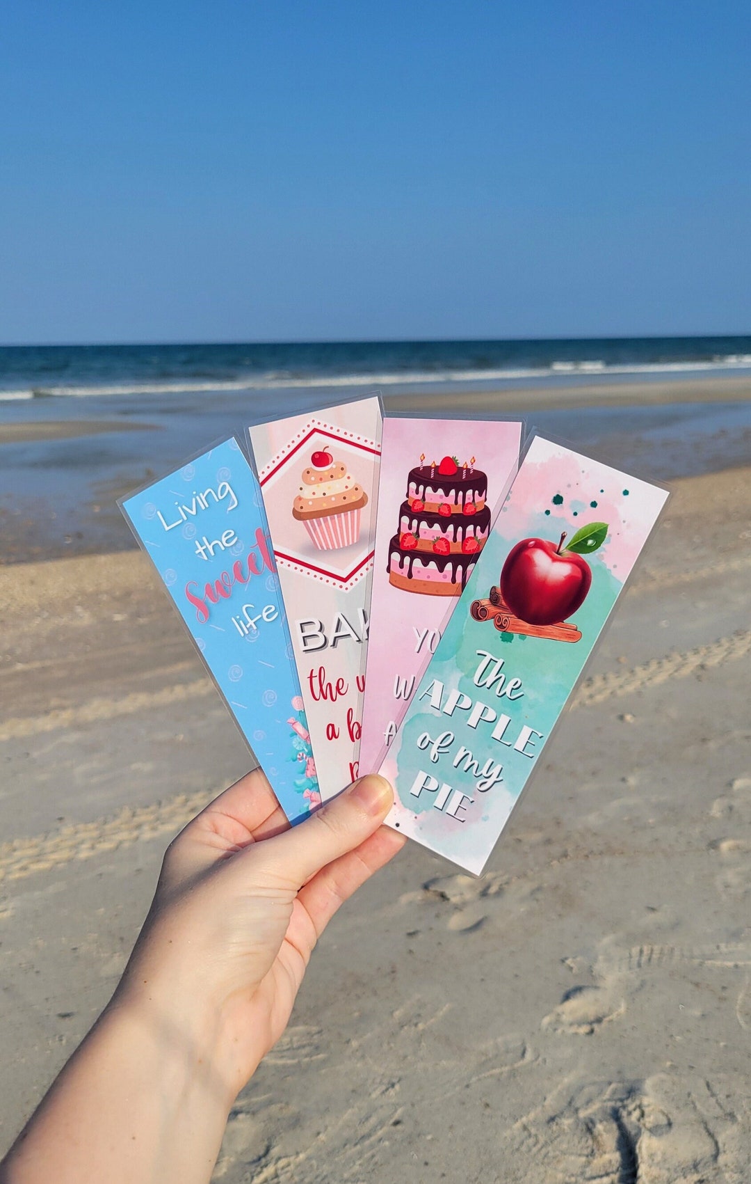 Cute Food Quote Bookmark Laminated Bookish Merch Fun Pie Dessert Gift ...