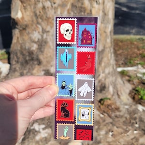 Genre Stamp Bookmarks Spooky Horror Halloween Fall Portal Fantasy Magic ...