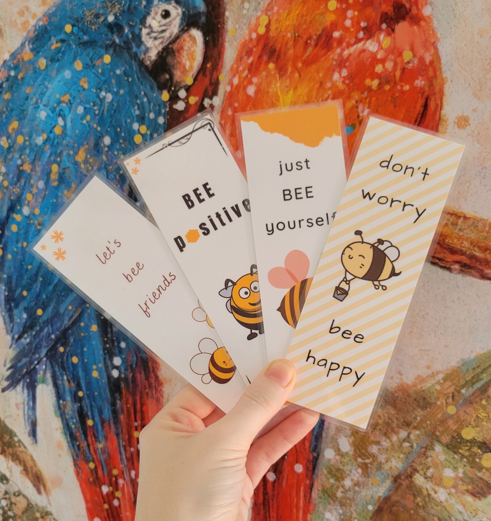 Bee Bookmarks - Quotes - Printable - Set of Four - Books - Etsy