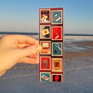 Genre Stamp Bookmarks Spooky Horror Halloween Fall Portal Fantasy Magic ...