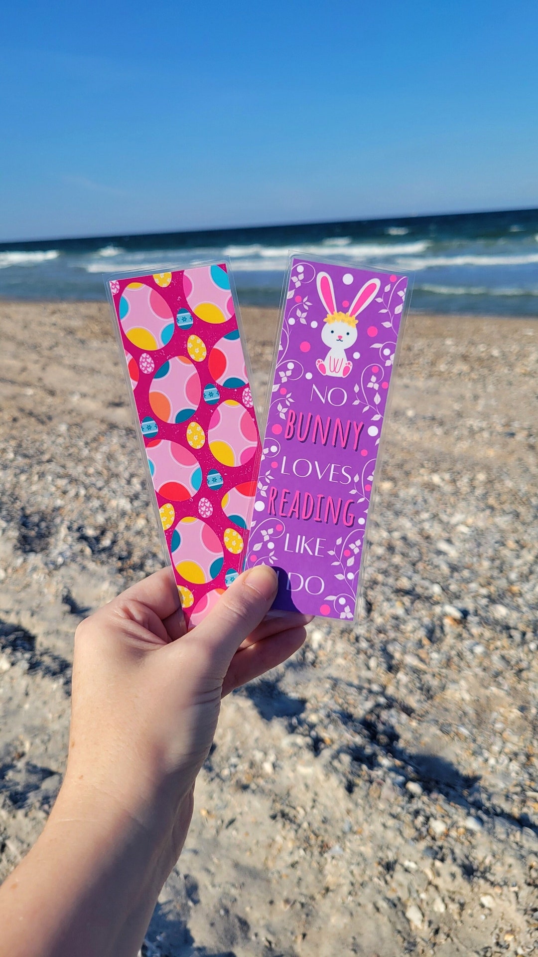 Easter Spring Bookmarks Laminated Eggs Bunny Rabbit Animal Quote Reader ...