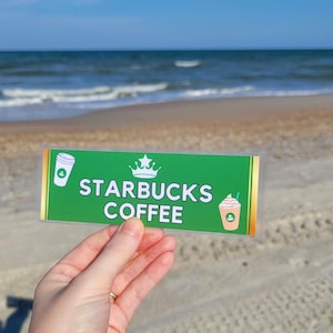 Coffee and Donut Bookmarks Laminated Cafe Food Morning Sweet Travel ...