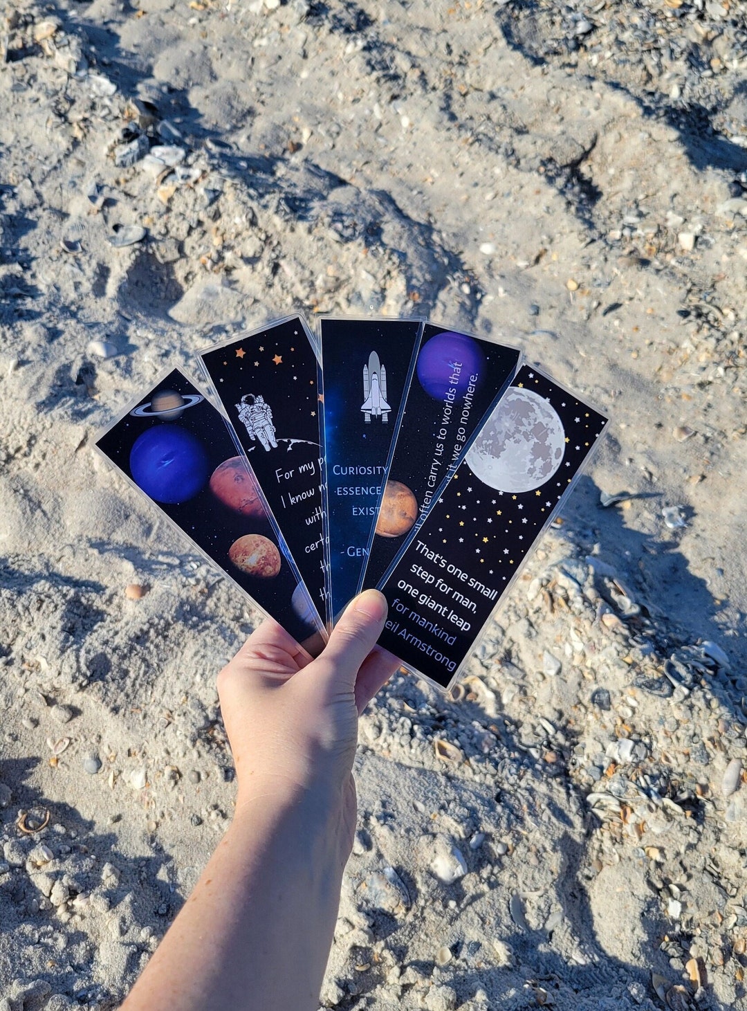 10 Space Bookmarks Laminated Summer Quotes Planet Solar System Earth ...