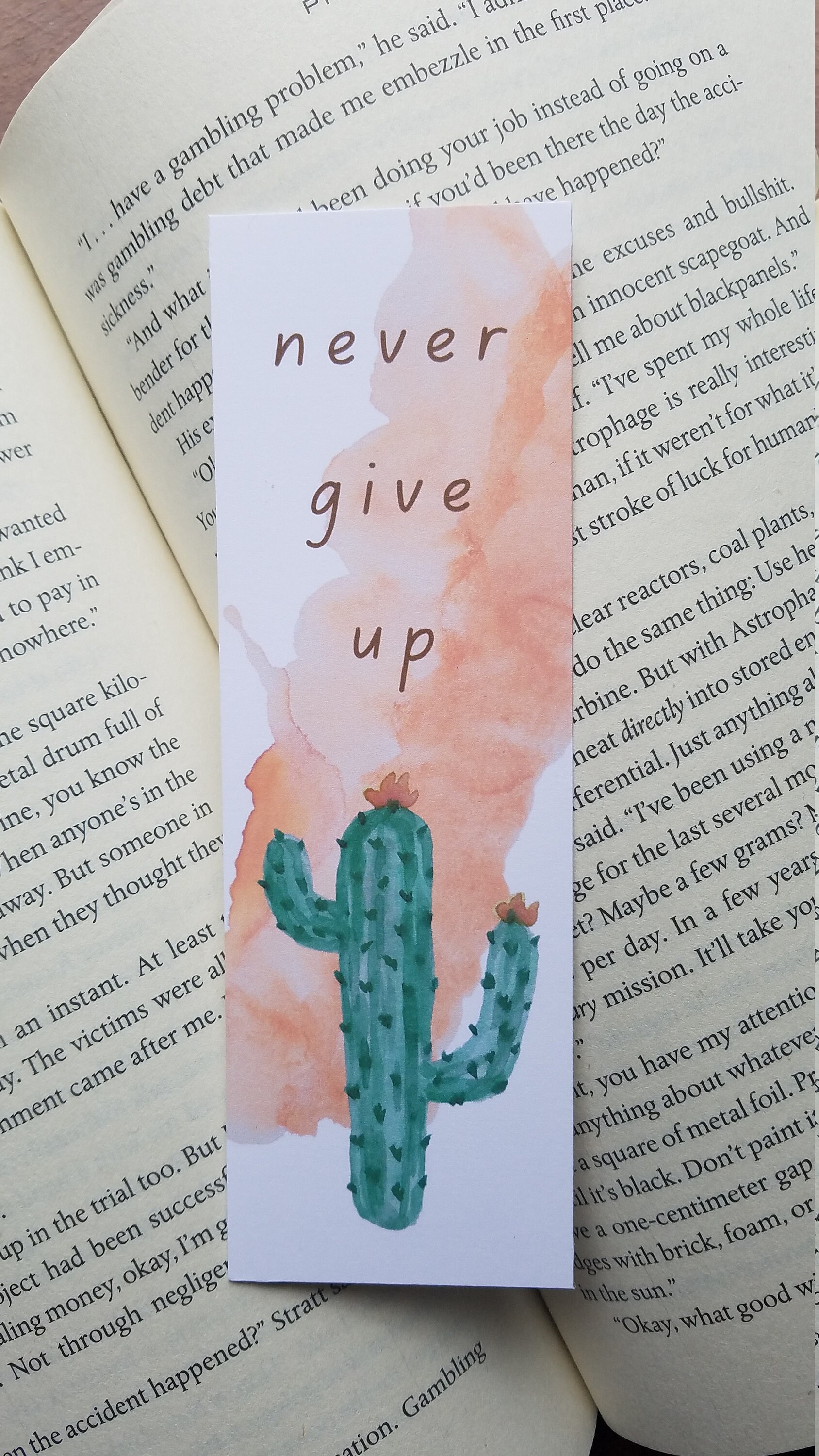 Cactus Bookmarks Set of 4 Printable Summer Gift | Etsy