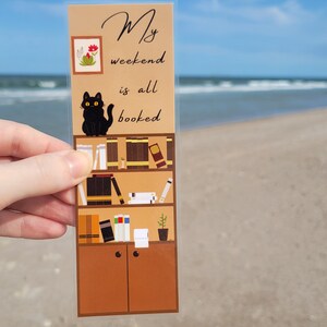 Cat Bookmarks With Quotes Funny Cute - Laminated Reader Bookish Cute ...