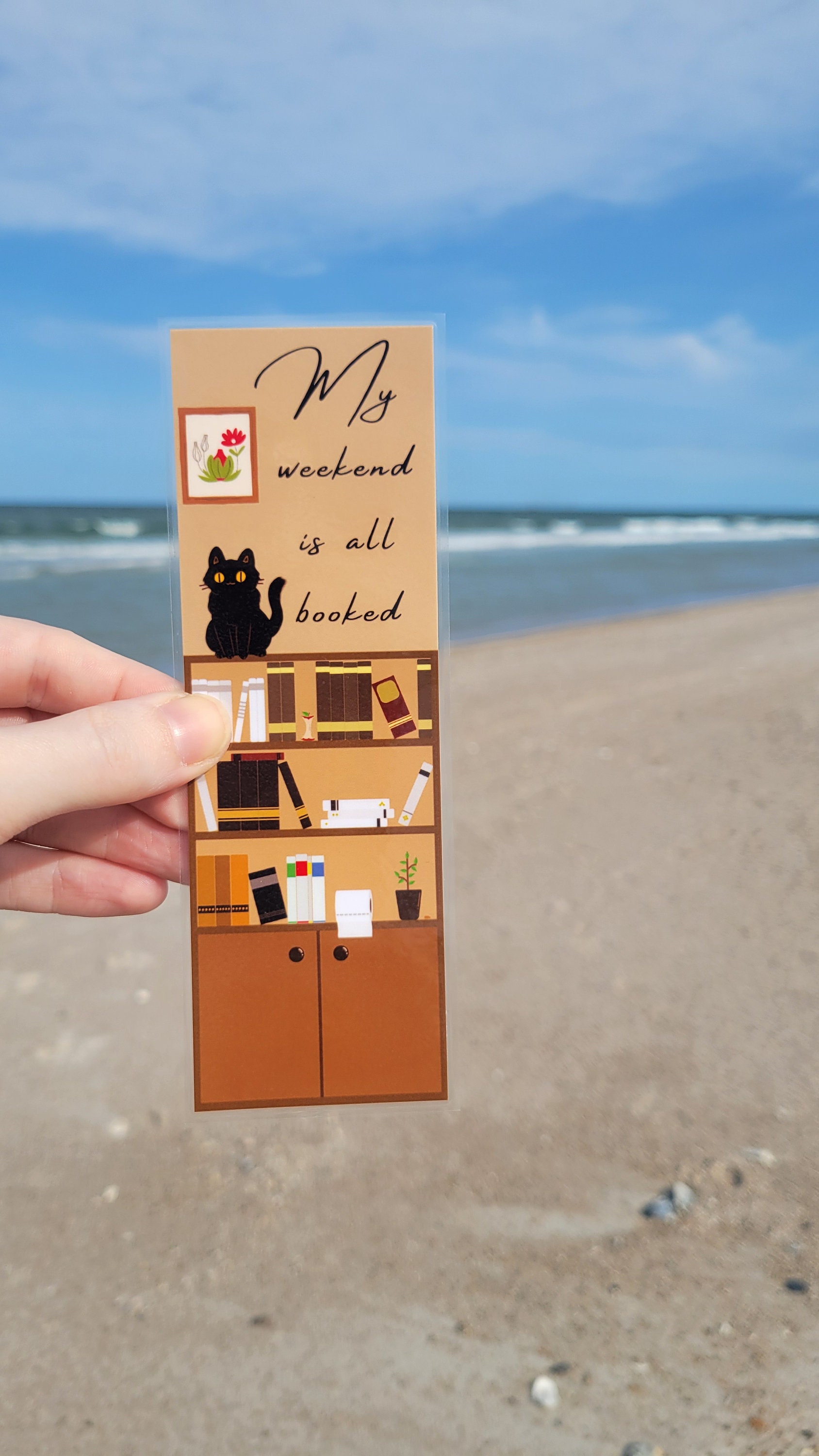 Cat Bookmarks With Quotes Funny Cute - Laminated Reader Bookish Cute ...