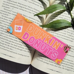 Coffee and Donut Bookmarks Laminated Cafe Food Morning Sweet Travel ...
