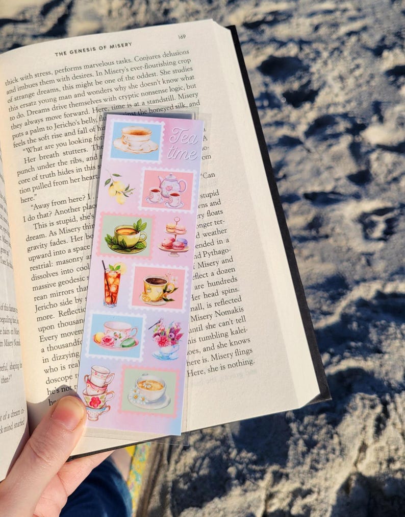 Coffee Tea Stamp Bookmark Set | Sweet Bookish Romance | Fall Bookclub ...