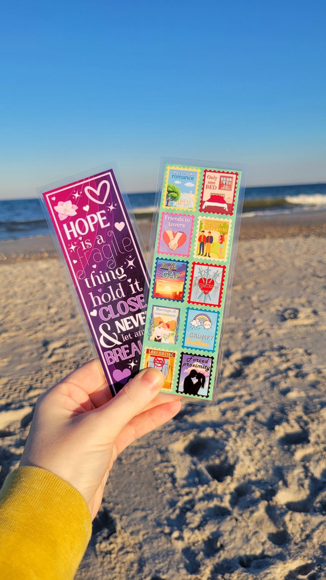 Trope & Hope Bookmark Romance Genre Positive Quote Enemies to Lovers ...