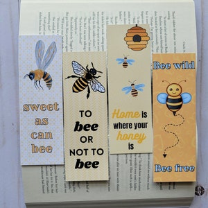 NEW Printable Bee Quote Bookmarks - Cute - Fun - Kids - Nature ...