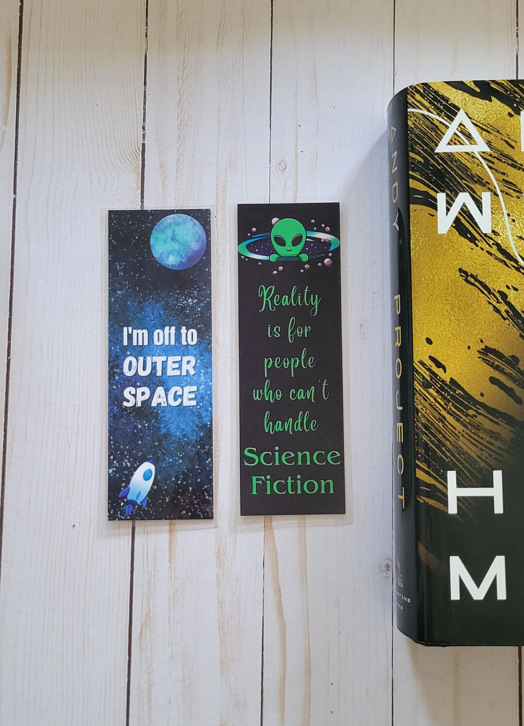 Science Fiction Bookmarks Laminated Scifi Space NASA - Etsy