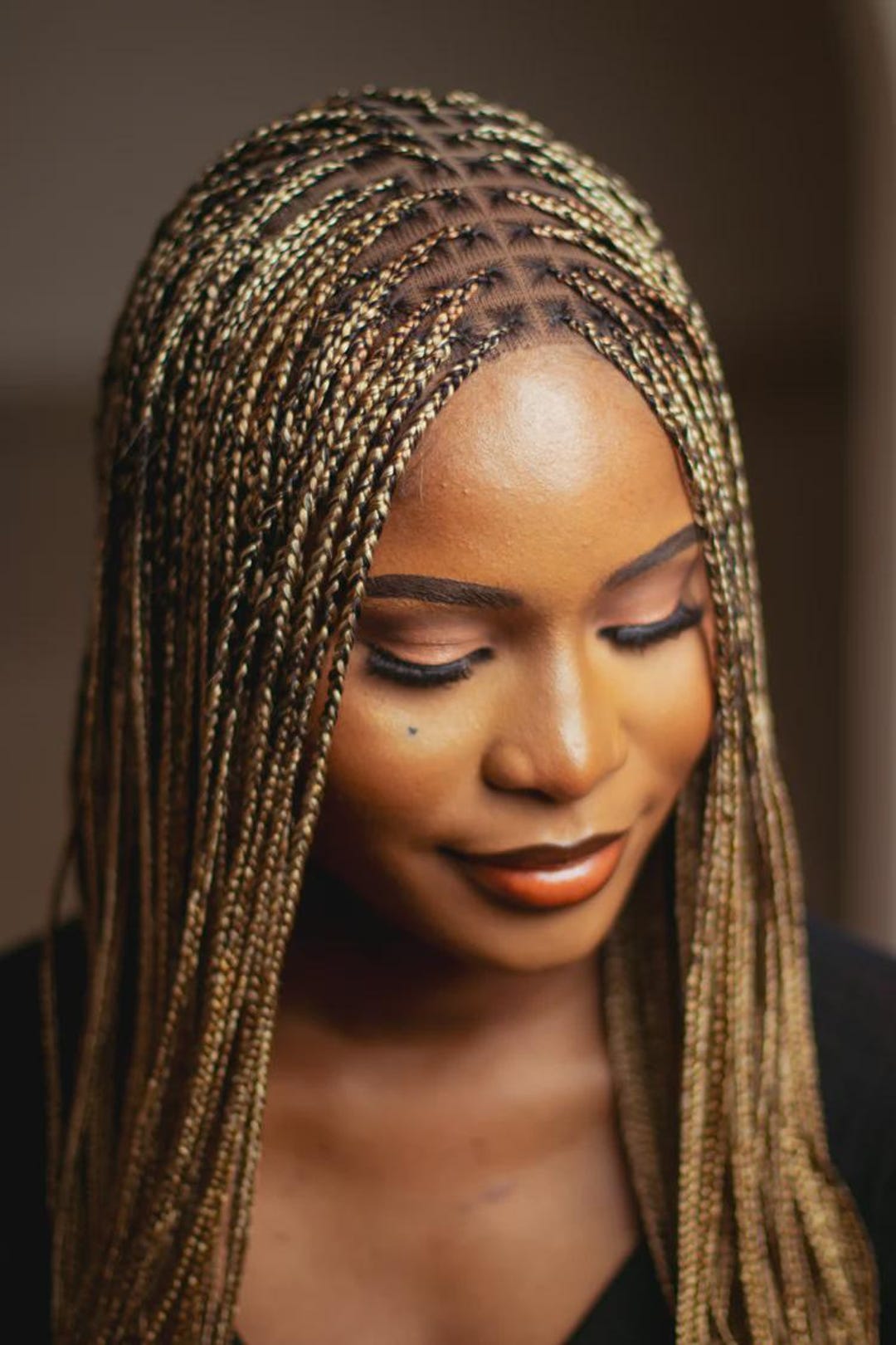 18" Micro Knotless Braid Wig | 360 HD Full Lace Front | Baby Hair ...