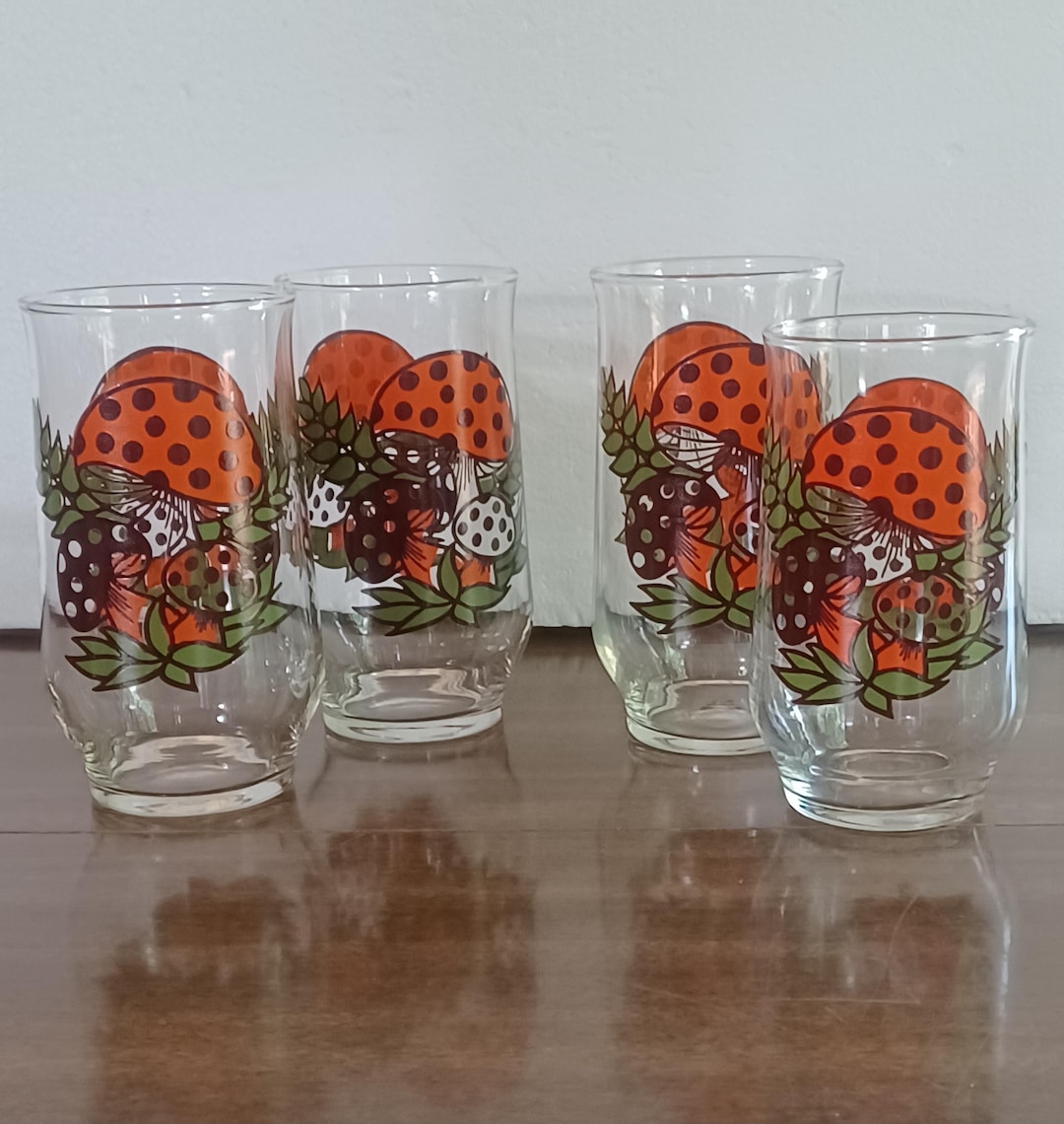 1970s Sears Merry Mushroom Glassware. 4 Pieces - Etsy
