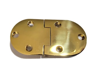 Butler Tray Table Hinge Round Edge Polished Brass Pair - Etsy