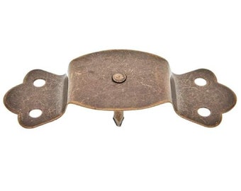 Trunk Handle End Cap Antique Fish Scale Stamped Steel Cap Style Trunk ...