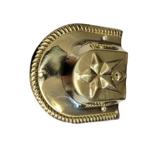 Trunk Handle End Cap Polished Solid Brass Cap Style Trunk Handle Loop ...