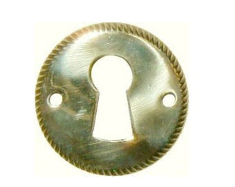 Key Hole Cover Stamped Brass KEYHOLE INSERT | Etsy