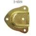 Trunk Handle End Cap - Stamped Steel Brass Plated Cap Antique Style ...