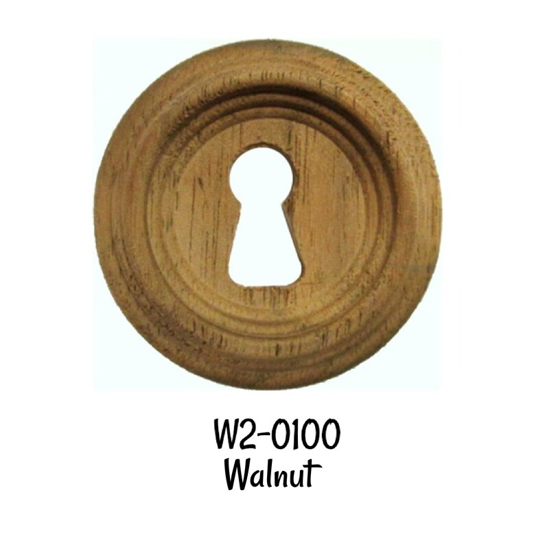 Wooden Key Hole Cover Victorian Walnut and Oak Beehive Round - Etsy