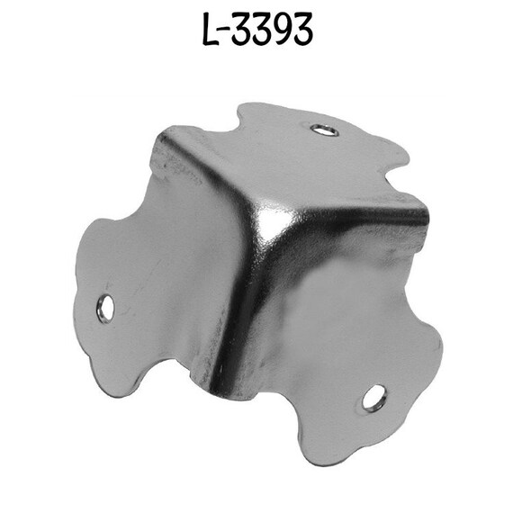 Trunk Corner Large Plain Nickel Plated Case Corner | Etsy