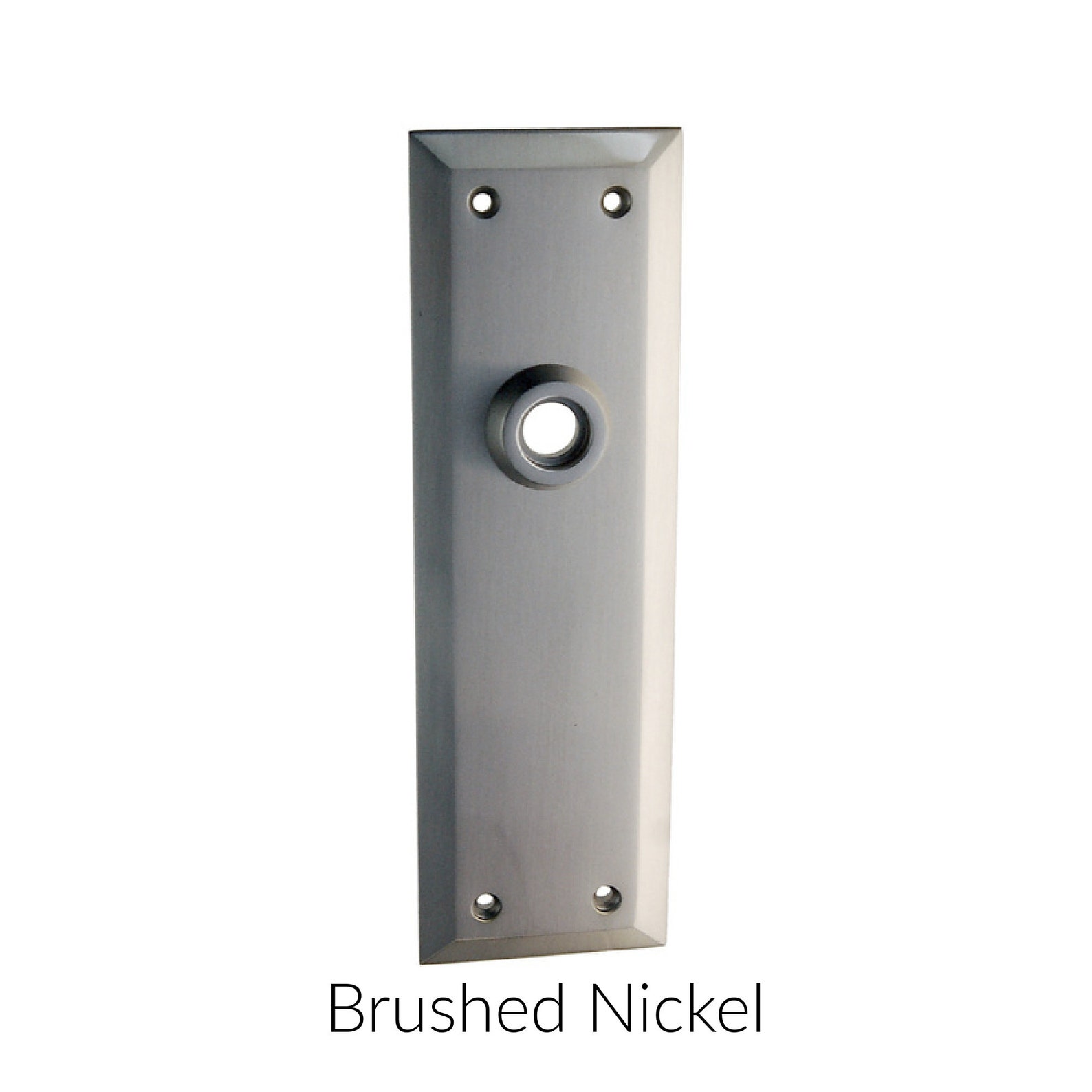 8" Rectangular Door Trim (escutcheon) Plate With Hub for Antique Door ...