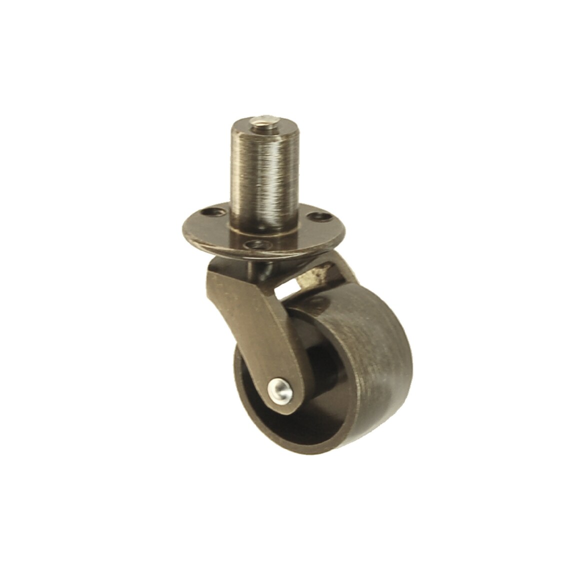 1" Antique Furniture Caster- Small - Cast Brass Stem Platform Furniture ...
