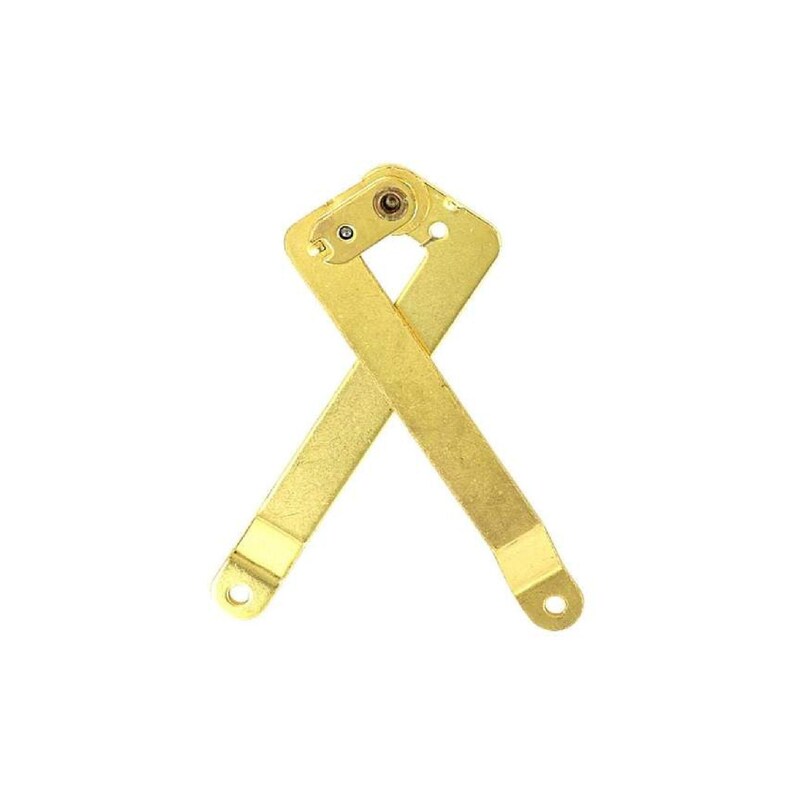Trunk Lid/ Briefcase Support Stay - 6-7/8" Nickel and Brass Plated Stay ...