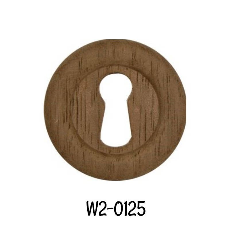 Wooden Key Hole Cover- Victorian Walnut and Oak Large Round KEYHOLE ...