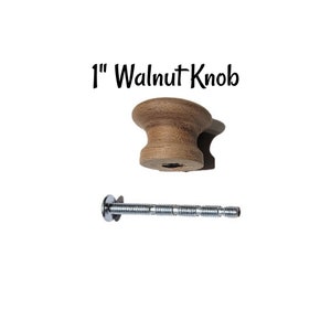Walnut Knobs - Walnut Furniture Knobs Pulls - Furniture Knob Walnut Drawer Knob - Unfinished - Etsy