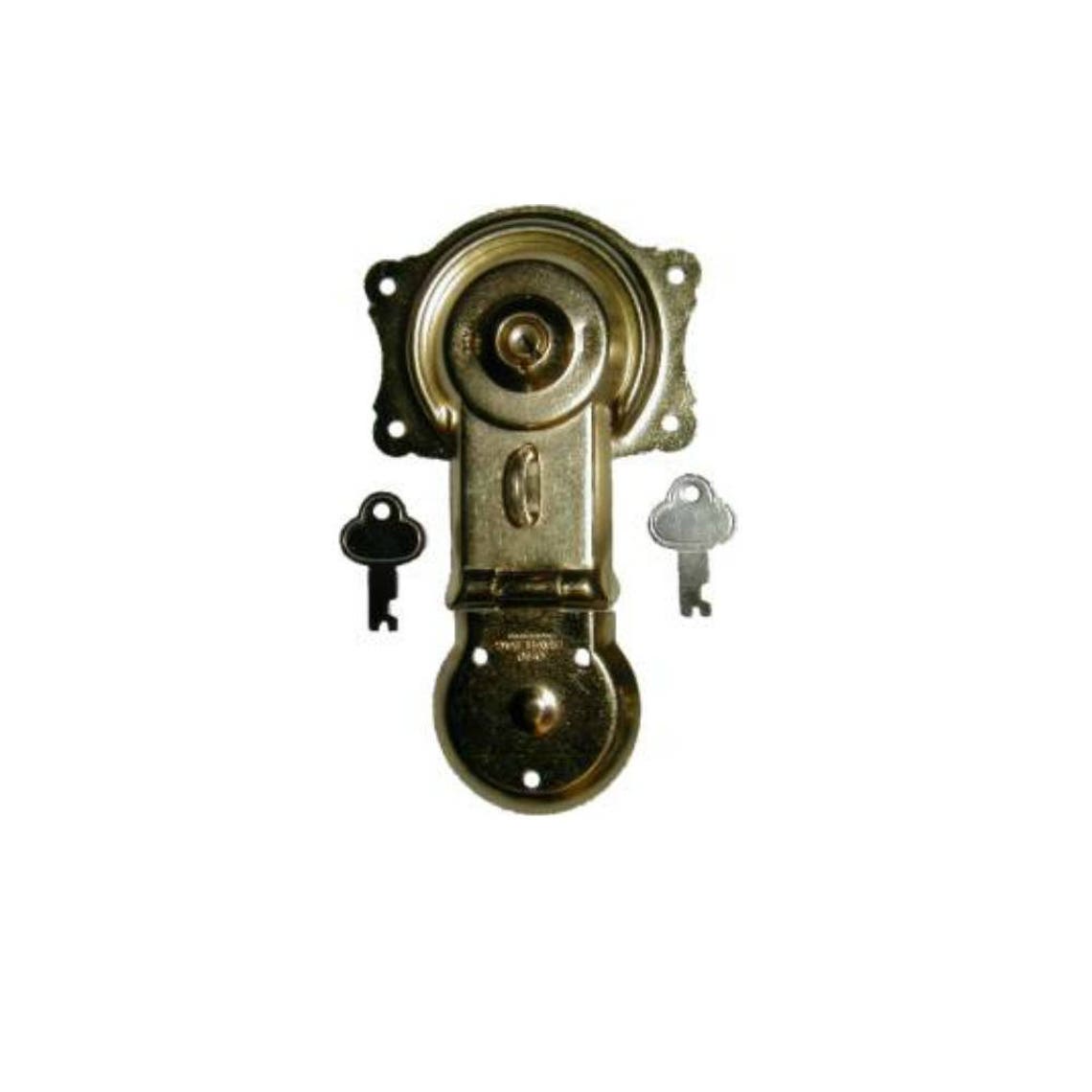 Trunk Lock - Brass Plated Flush Mount Trunk Lock With Keys - Etsy