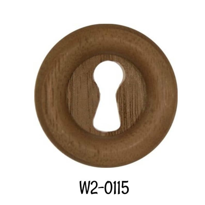 Wooden Key Hole Cover- Victorian Walnut and Oak Small Round KEYHOLE ...