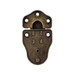 Trunk Latch - Small Flush Mount Trunk Drawbolt Latch - Antique Brass ...