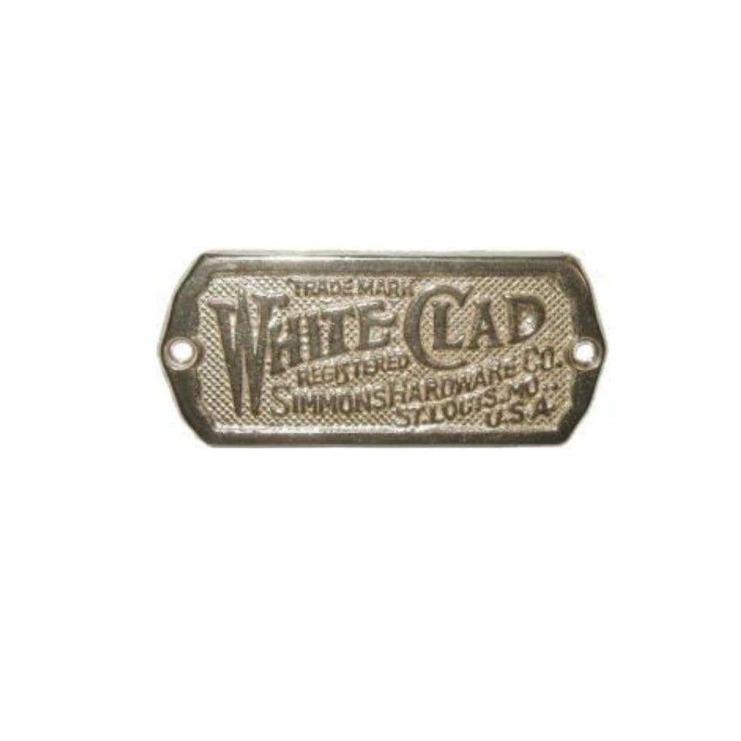 Ice Box Nameplate - White Clad Ice Box Name Plate - Nickle Plated - Etsy