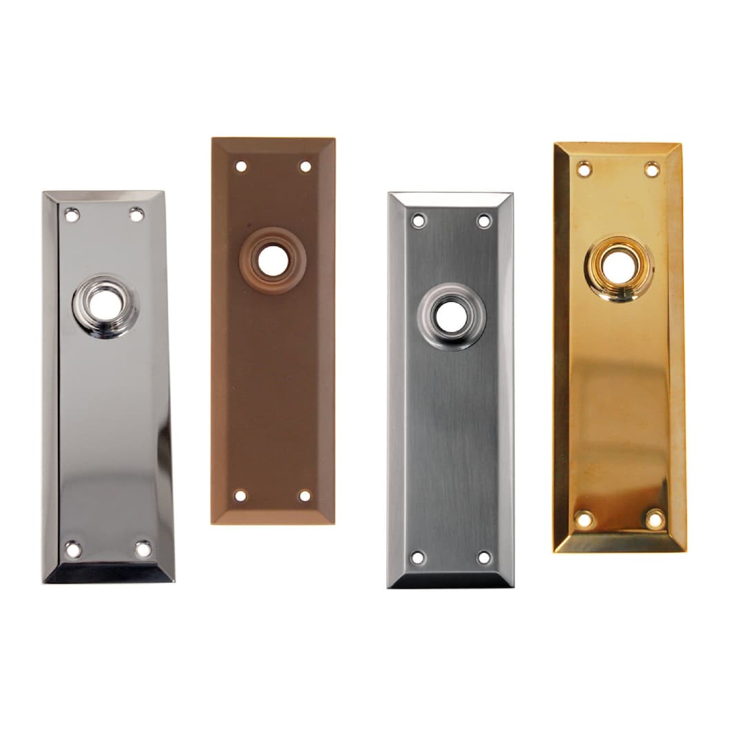 7" Versatile Door Trim (escutcheon) Plate. Stamped Wrought Brass ...