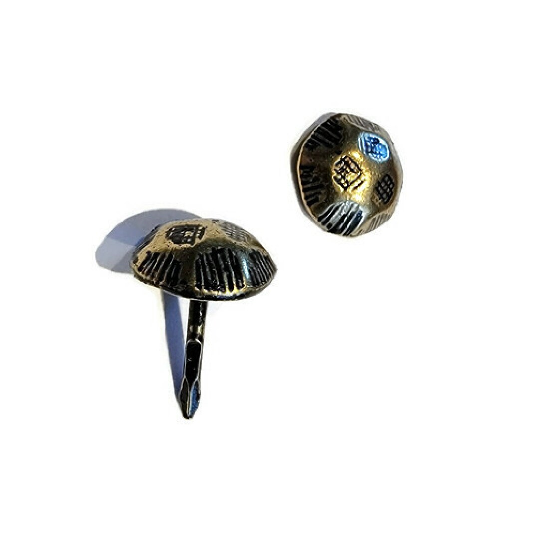 Lot of 50 - 7/16" Hammered Head Decorative Nail Tack - Steel With ...