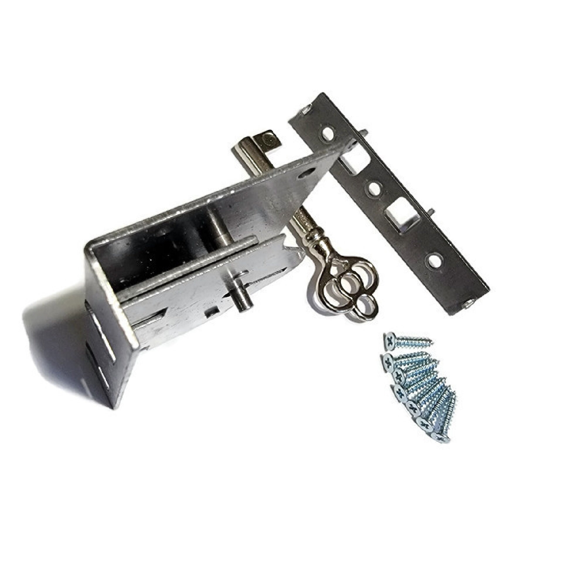 Lock - Steel Half Mortise CHEST LOCK With Key and Steel Catch Plate ...